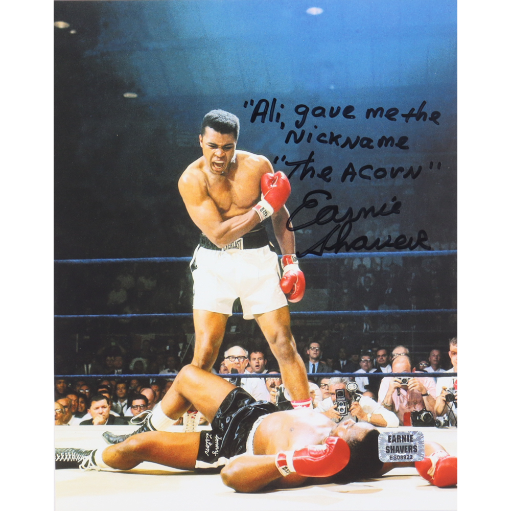 Earnie Shavers Signed 8x10 Photo Inscribed "Ali Gave Me the Nickname ...