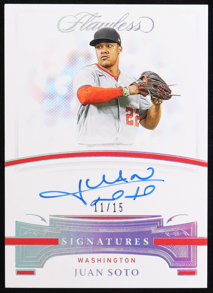 Juan Soto 2021 Panini Flawless Signatures #19 #11/15 | Pristine Auction