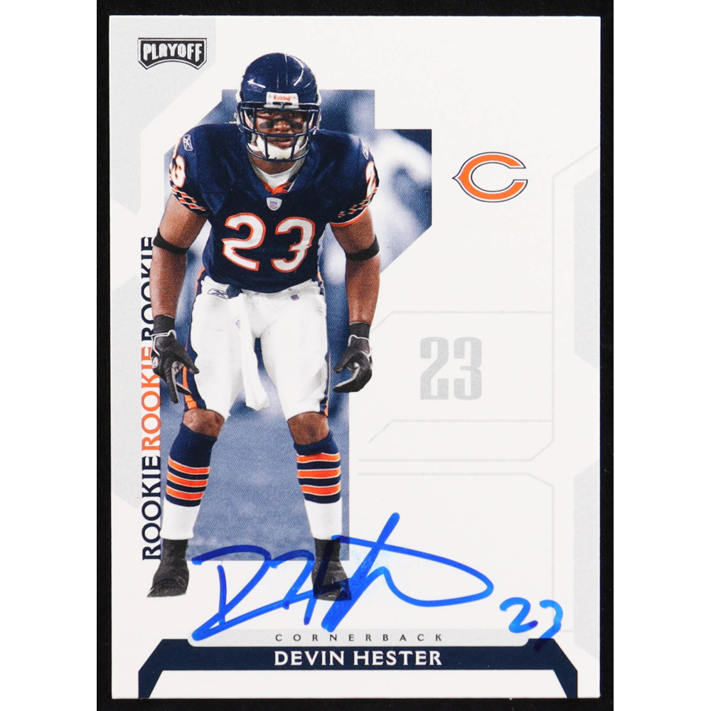 Devin Hester Signed 2006 Playoff NFL Playoffs #103 RC (PSA) | Pristine ...
