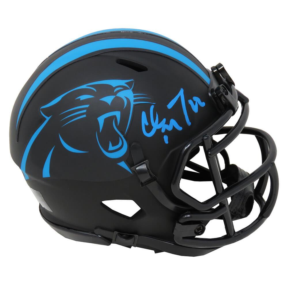 Christian McCaffrey Signed Panthers Eclipse Alternate Speed Mini Helmet (Beckett) | Pristine Auction