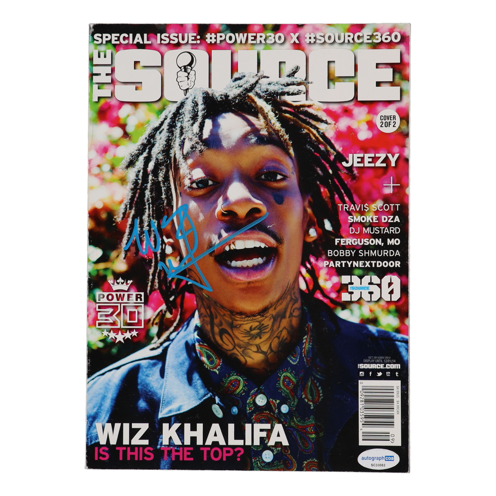Wiz Khalifa Signed The Source Magazine Cover (ACOA) | Pristine Auction
