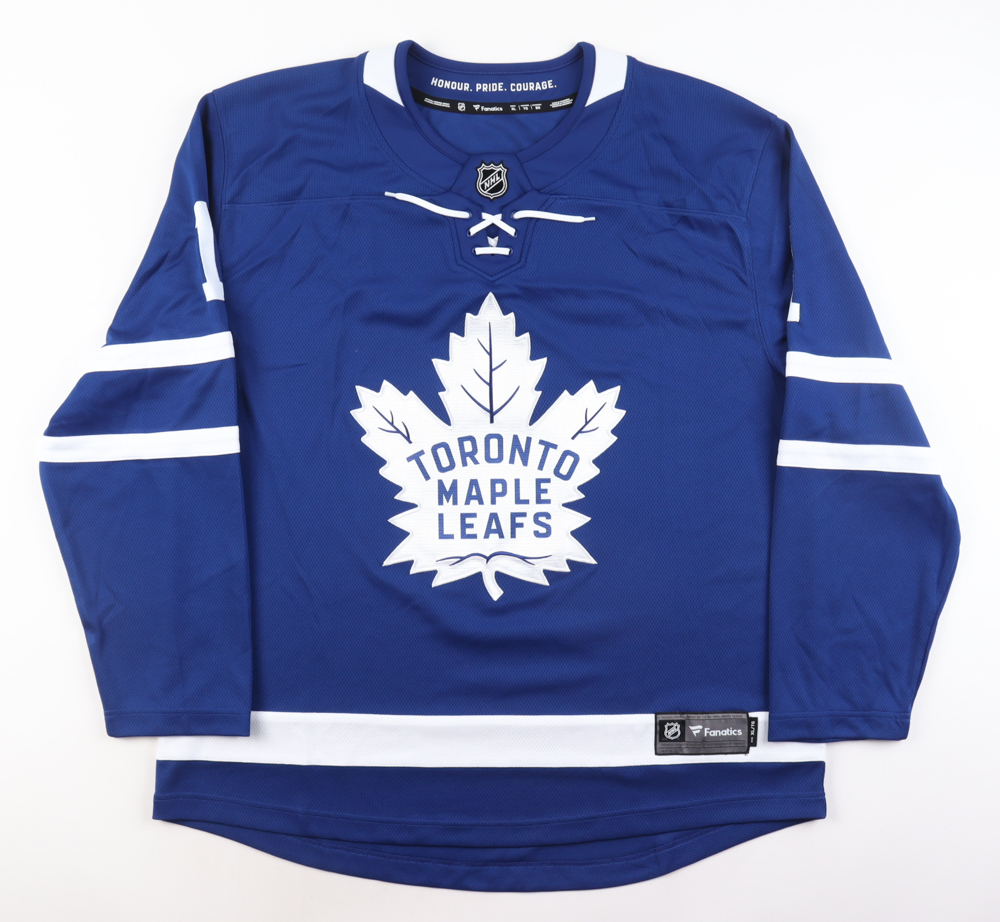Johnny Bower Signed Maples Leafs Jersey Inscribed "HOF 76" (AJ Sports ...