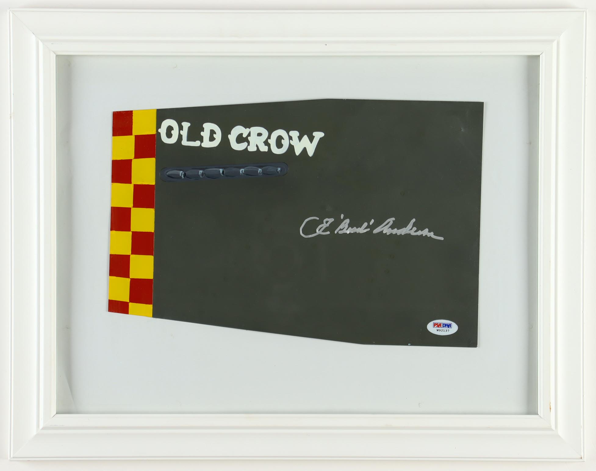 Clarence Emil "Bud" Anderson Signed Custom Framed "Old Crow" Fighter ...