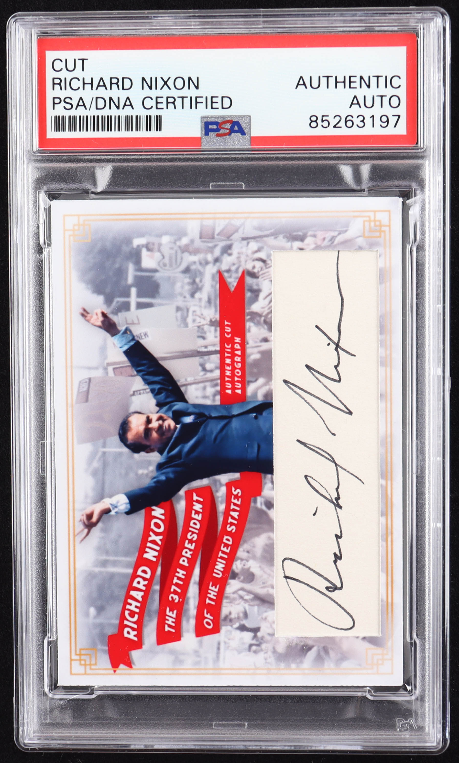 Richard Nixon Signed Cut (PSA) | Pristine Auction