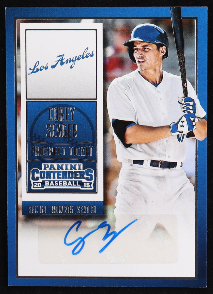 Corey Seager 2015 Panini Contenders Prospect Ticket Autographs #47 RC ...