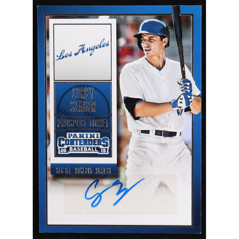 Corey Seager 2015 Panini Contenders Prospect Ticket Autographs #47 RC ...