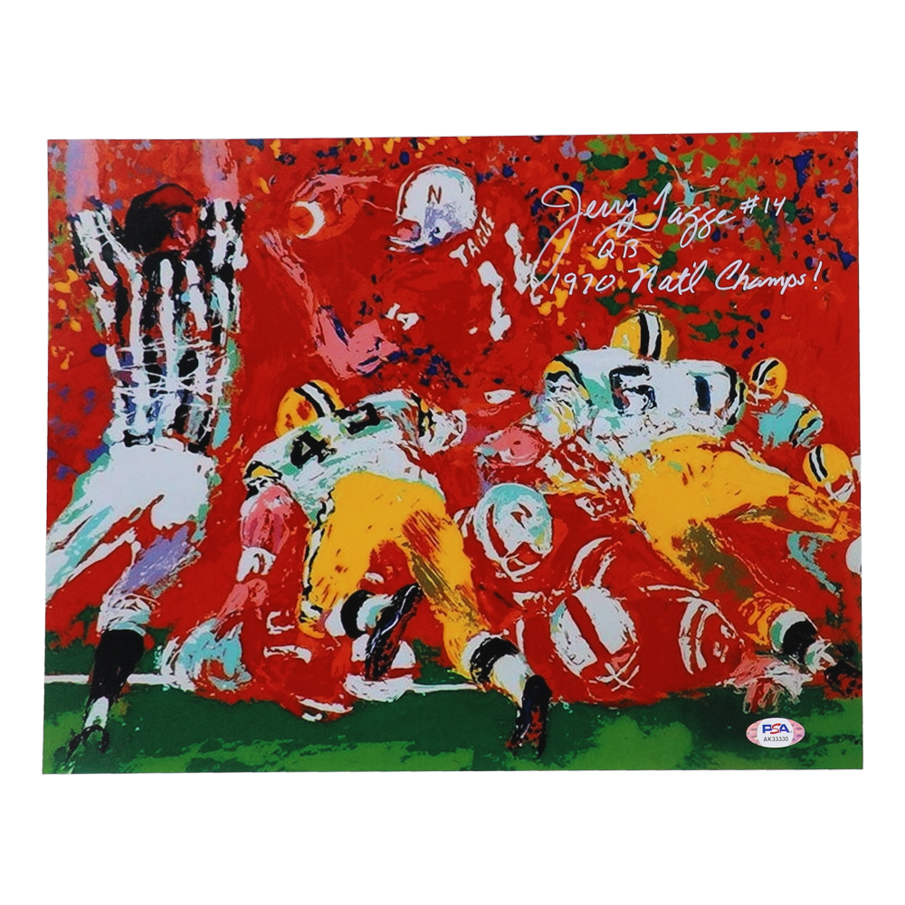 Jerry Tagge Signed Nebraska Cornhuskers 11x14 Photo Inscribed "1970 ...