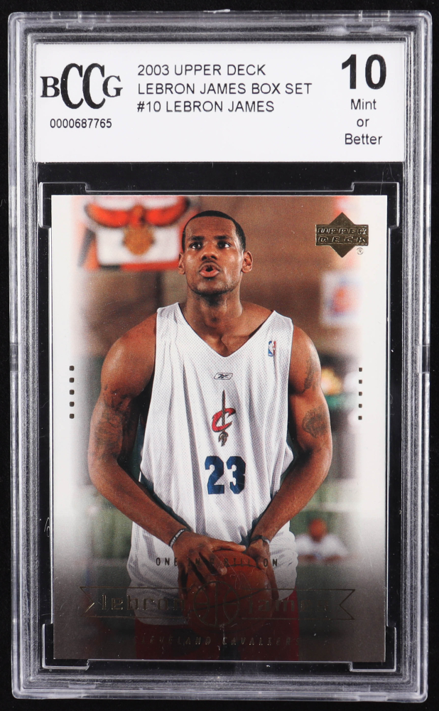 LeBron James 2003 Upper Deck LeBron James Box Set #10 One in A Billion RC (BCCG 10) | Pristine ...