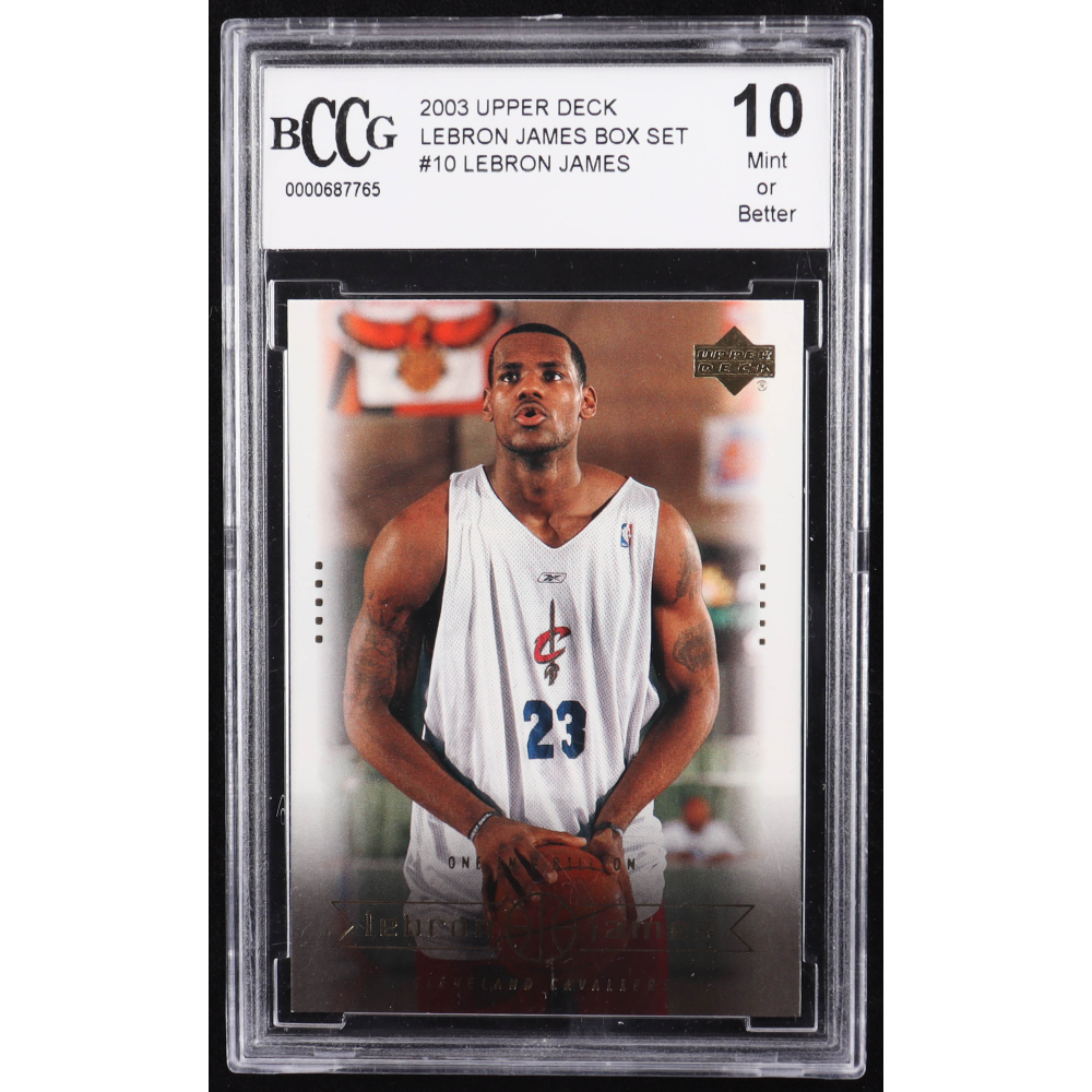 LeBron James 2003 Upper Deck LeBron James Box Set #10 One in A Billion ...