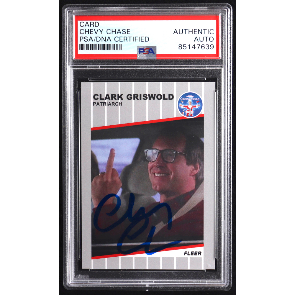 Chevy Chase Signed Custom Trading Card (PSA) | Pristine Auction