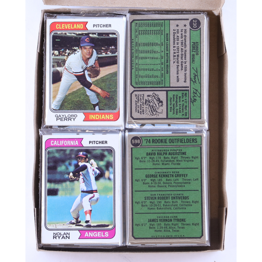 1974 Topps Baseball Cello Fun Pack Vending Box with (20) Packs ...