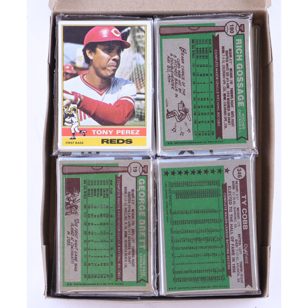 1976 Topps Baseball Cello Fun Pack Vending Box with (20) Packs ...