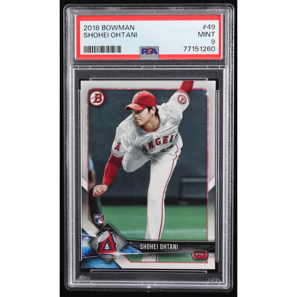 Shohei Ohtani 2018 Bowman #49 RC (PSA 9) | Pristine Auction