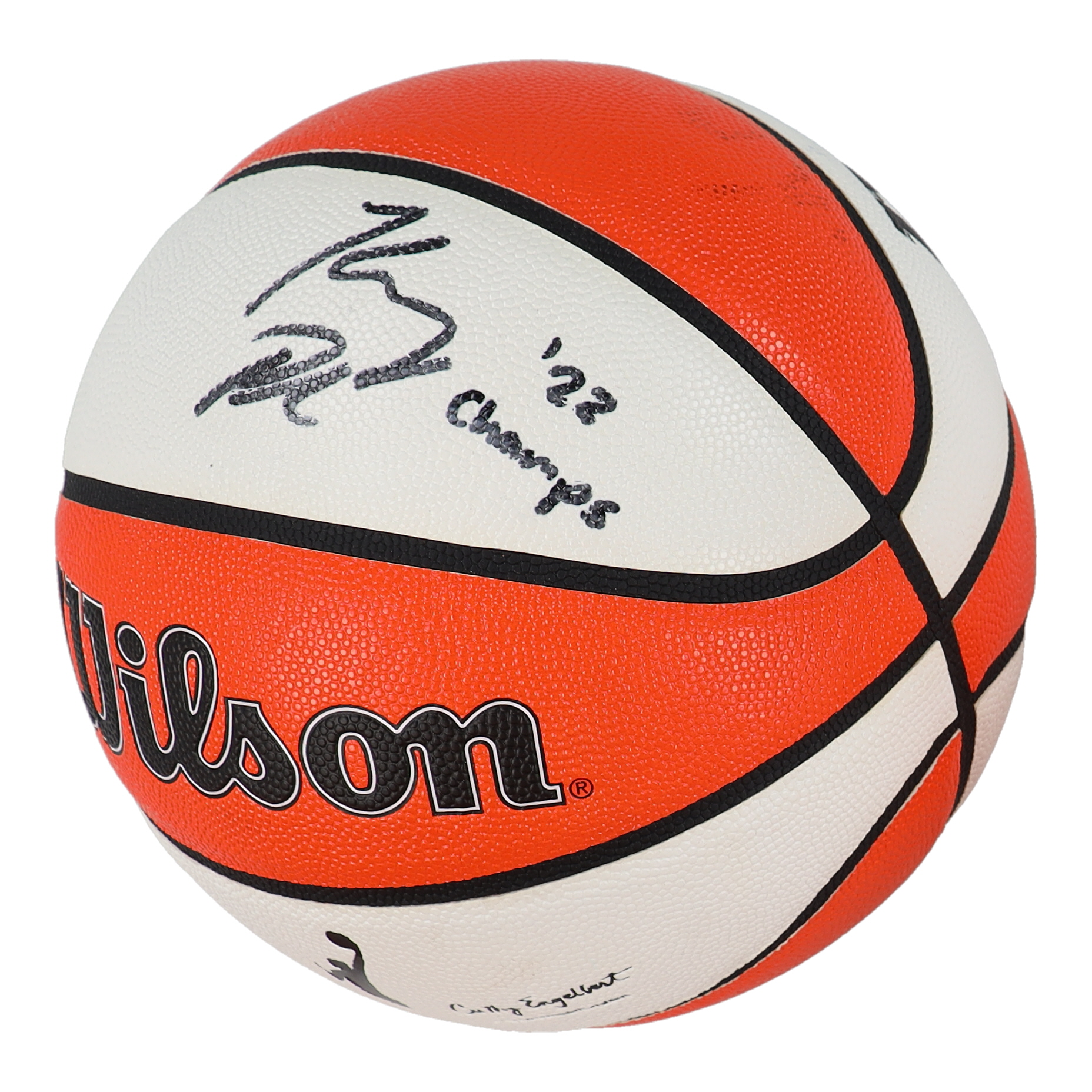 Kelsey Plum Signed Wilson Authentic Series Basketball Inscribed "22 ...