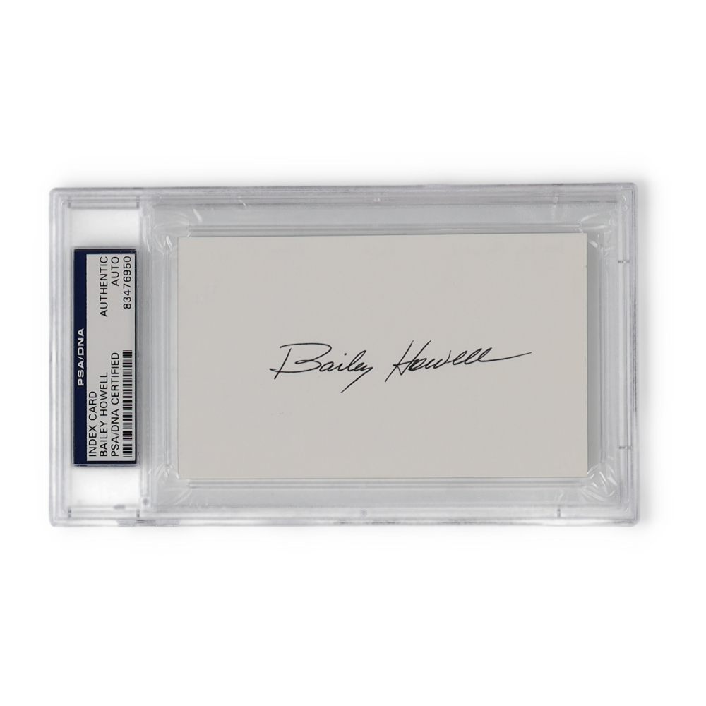Bailey Howell Signed Index Card (PSA) | Pristine Auction