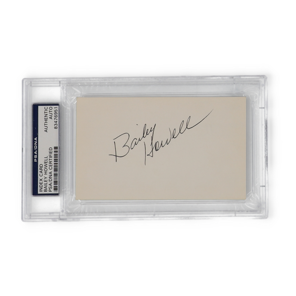 Bailey Howell Signed Index Card (PSA) | Pristine Auction
