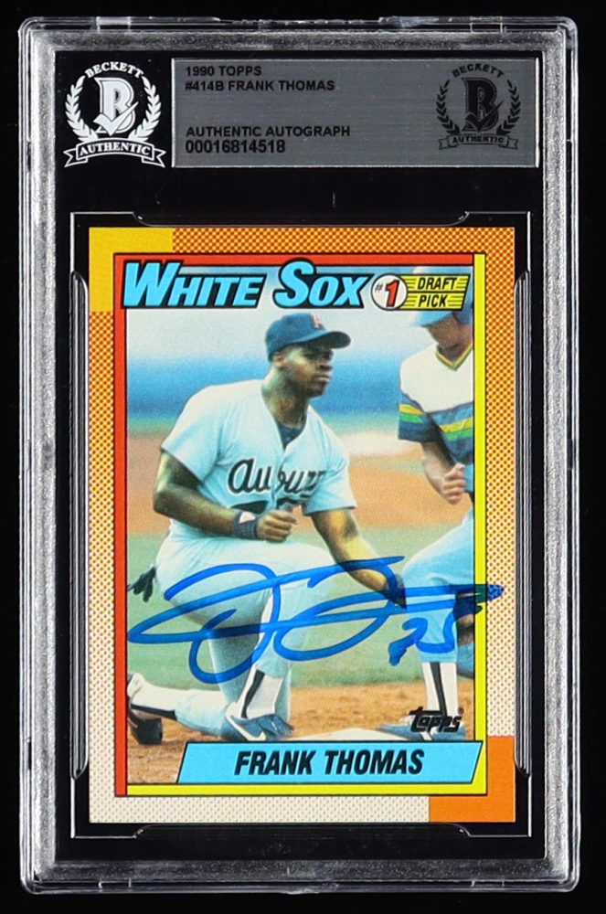 Frank Thomas Signed 1990 Topps #414 RC (BGS Encapsulated) | Pristine ...