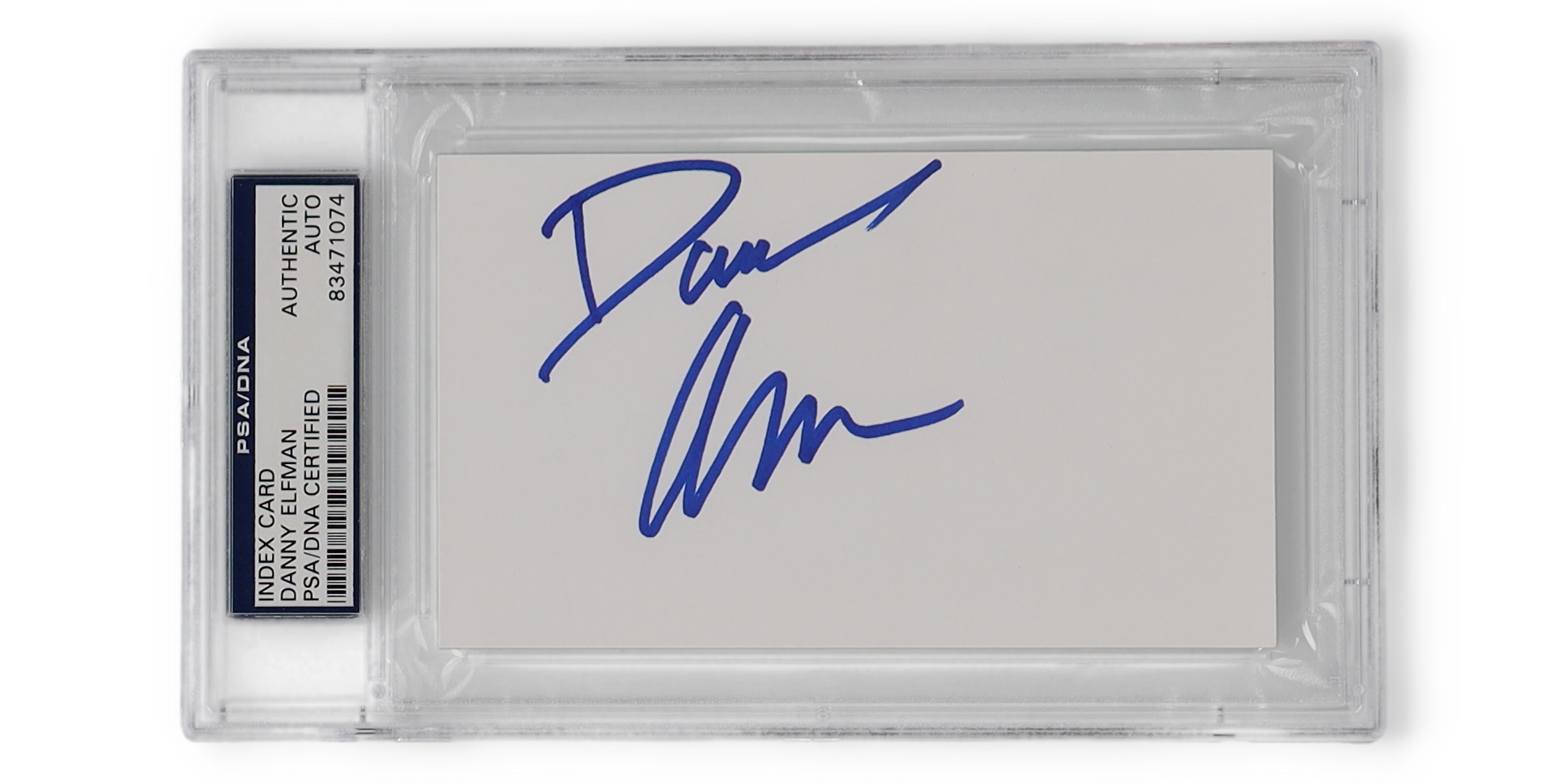 Danny Elfman Signed Index Card (PSA) | Pristine Auction
