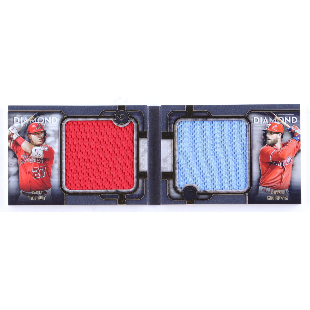 Bryce Harper & Mike Trout 2023 Topps Diamond Icons Dual Player Relic ...