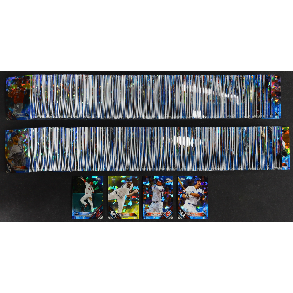 2016 Topps Chrome Baseball 65th Anniversary Sapphire Edition Factory 