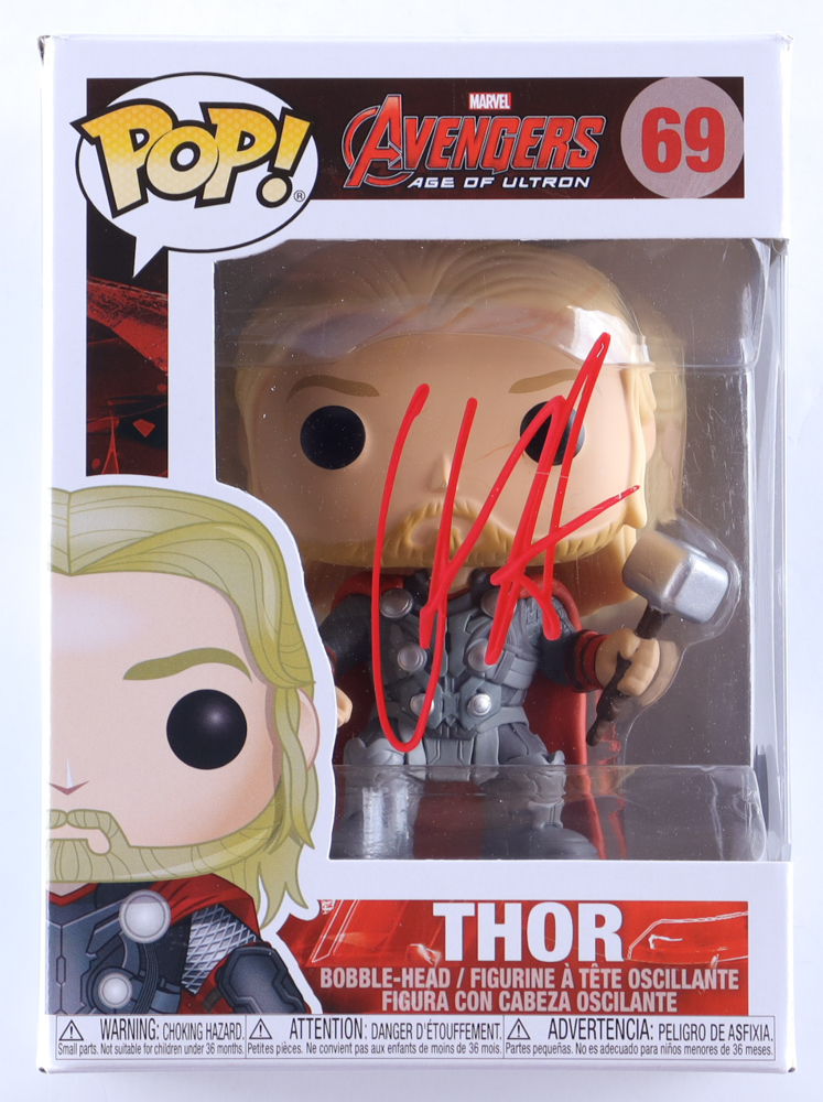 Chris Hemsworth Signed "Avengers: Age of Ultron" #69 Thor Bobble-Head ...