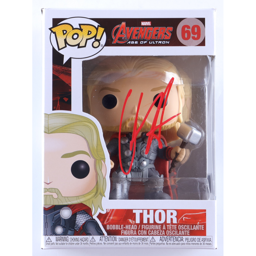 Chris Hemsworth Signed "Avengers: Age of Ultron" #69 Thor Bobble-Head ...
