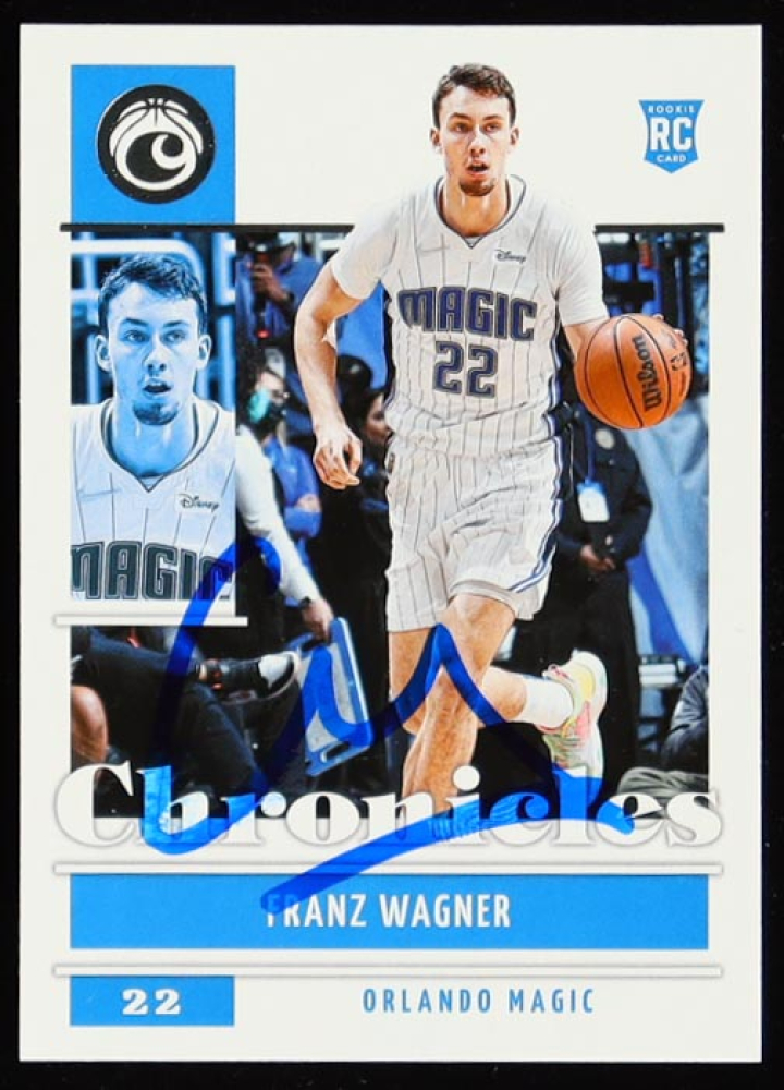 Franz Wagner Signed 2021-22 Panini Chronicles #43 RC (JSA) | Pristine ...
