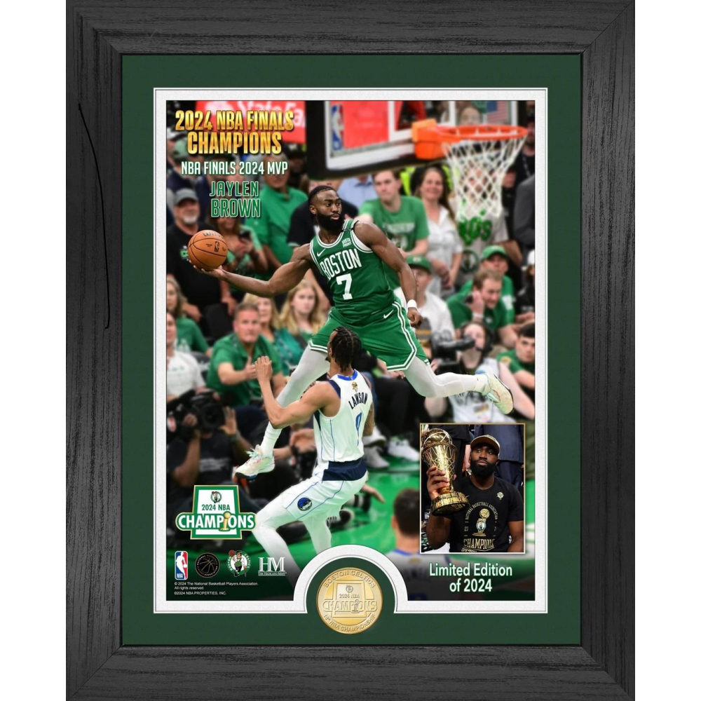 Jaylen Brown Boston Celtics LE 2024 NBA Finals MVP Custom Framed Photo ...