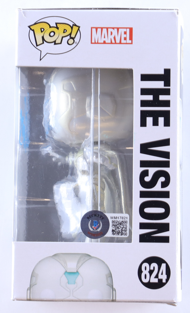 Paul Bettany Signed "Wanda Vision" #824 The Vision Bobble-Head Funko ...