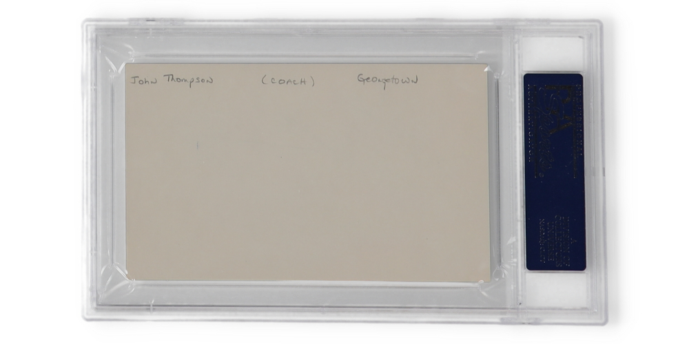 John Thompson Signed Index Card (PSA) | Pristine Auction