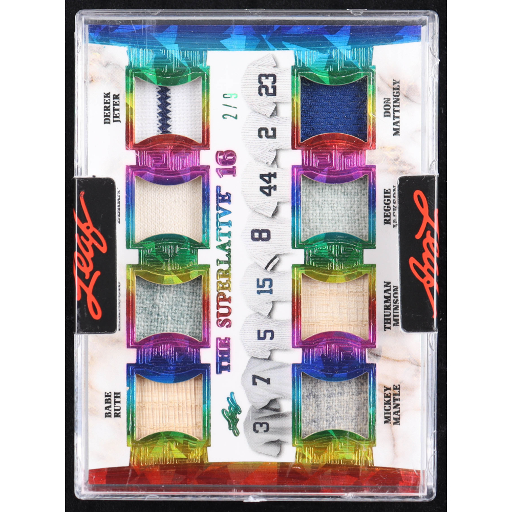 2022-23 Leaf Superlative The Superlative 16 Memorabilia Rainbow Crystal ...