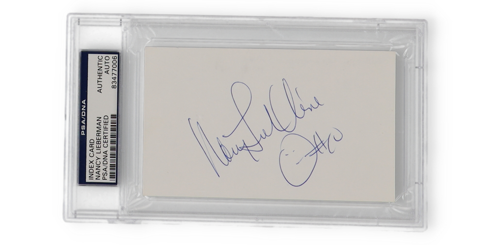 Nancy Lieberman Signed Index Card (PSA) | Pristine Auction