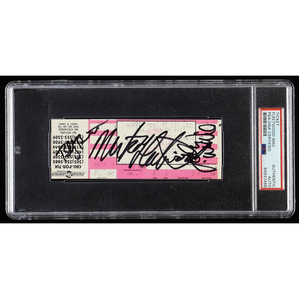 Fleetwood Mac Original 1994 Concert Ticket Band-Signed By (4) with Mick ...