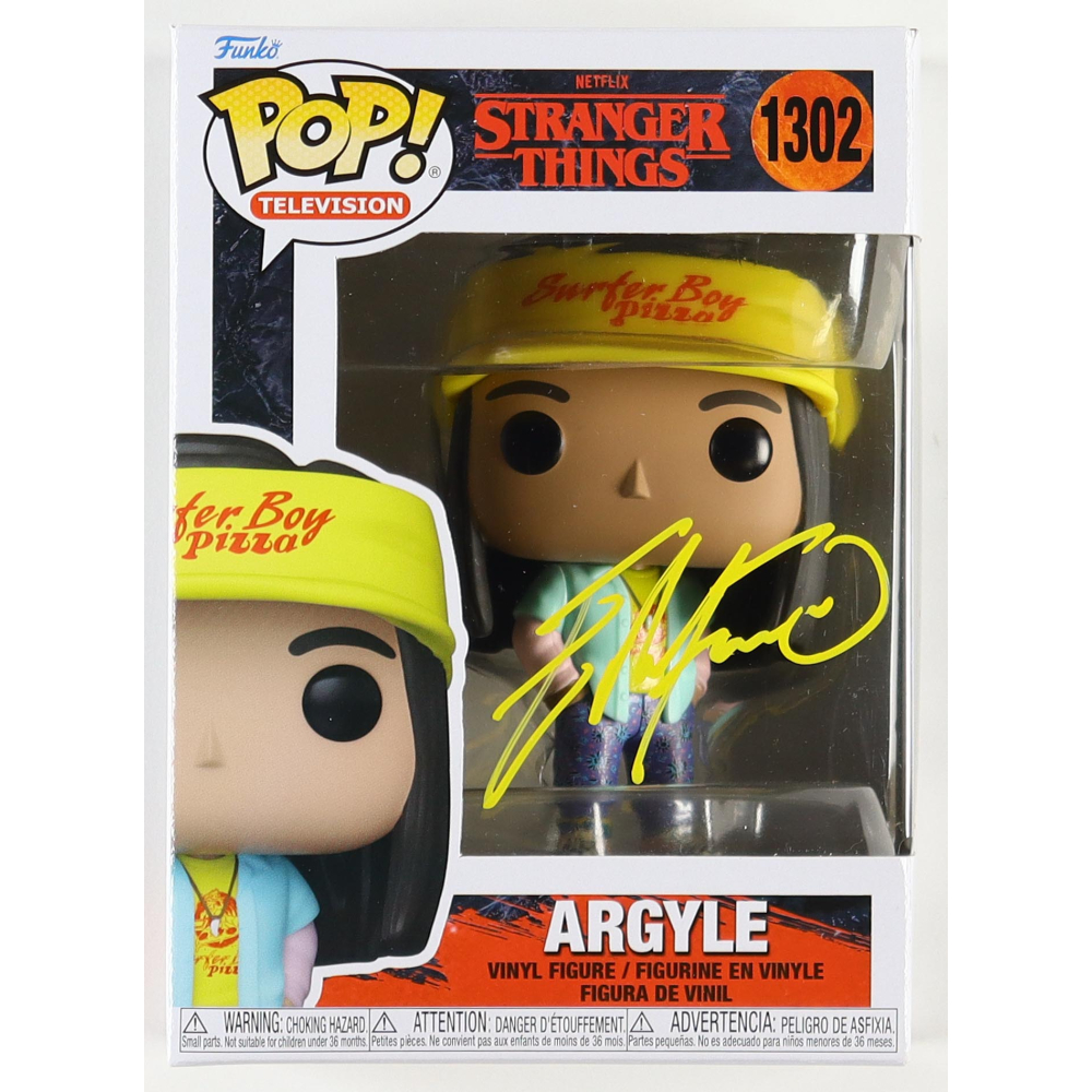 Eduardo Franco Signed "Stranger Things" #1302 Argyle Funko Pop! Vinyl ...