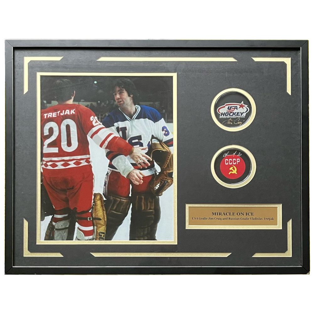 Jim Craig & Vladislav Tretiak Signed "Miracle on Ice" Custom ...