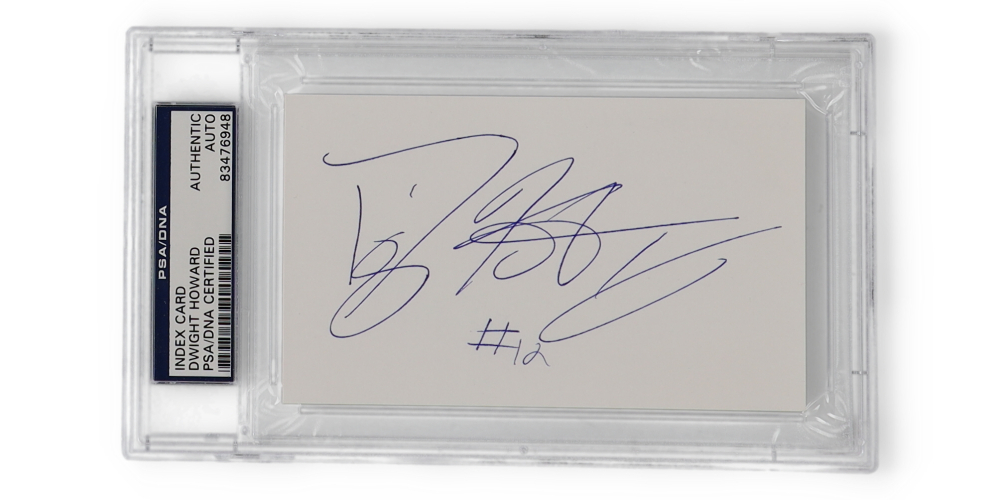 Dwight Howard Signed Index Card (PSA) | Pristine Auction