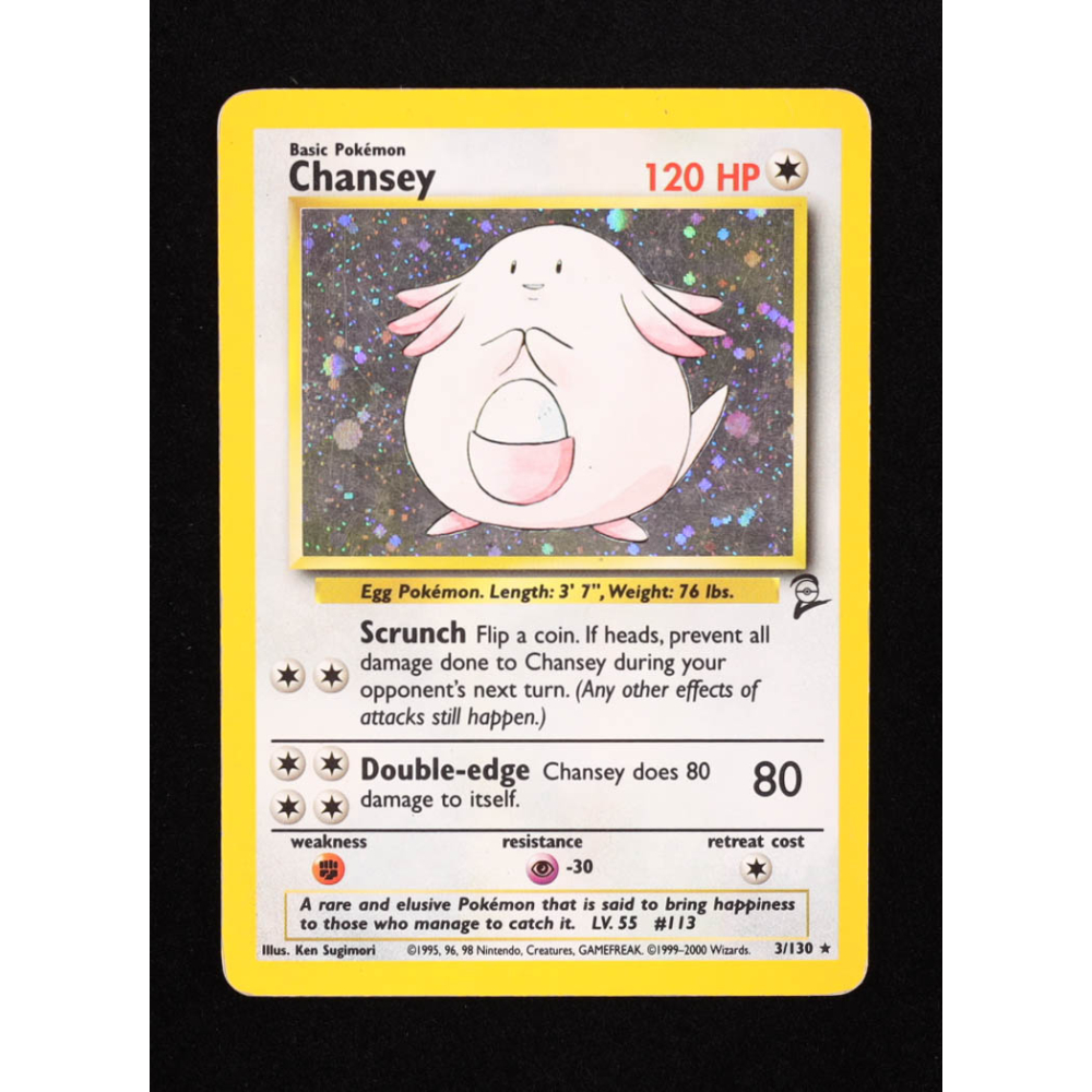 Chansey 2000 Pokemon Base 2 Unlimited #3 Holo | Pristine Auction