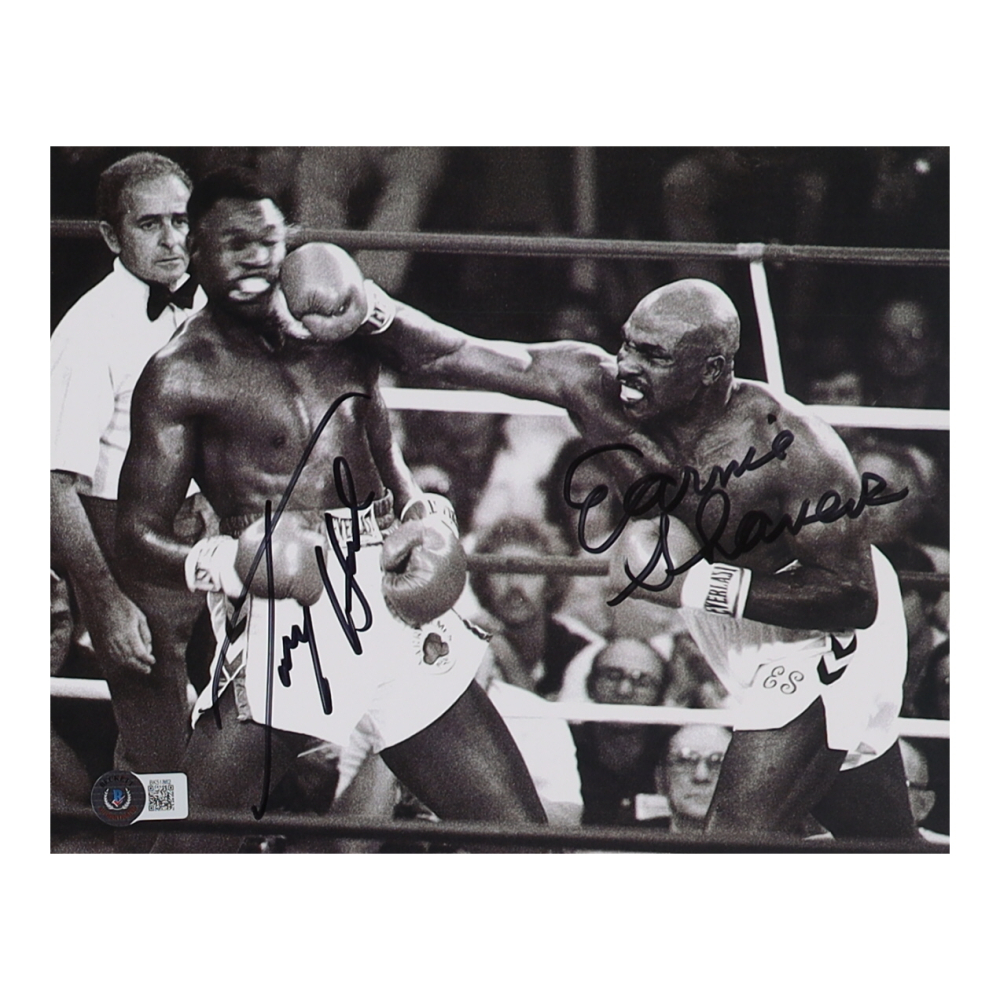 Larry Holmes & Earnie Shavers Signed 8x10 Photo (Beckett) | Pristine ...