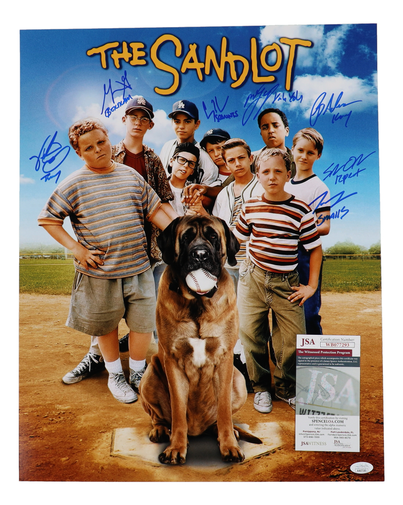 "The Sandlot" 16x20 Photo Cast-Signed by (7) with Tom Guiry, Grant Gelt ...