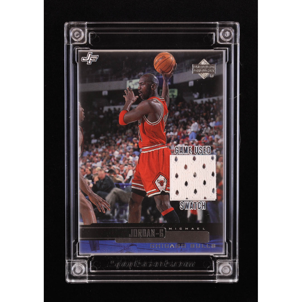 Michael Jordan 2022 Jersey Fusion Game Used Swatch #MJ87U | Pristine ...