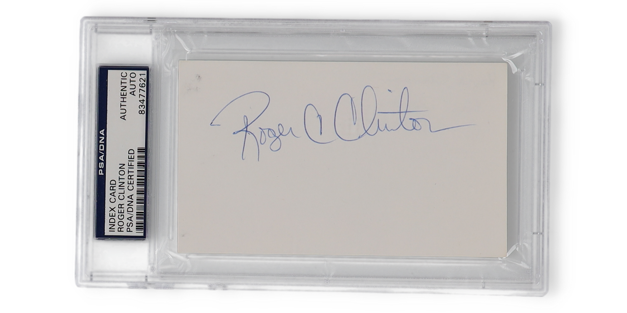 Roger Clinton Signed 3x5 Index Card (PSA) | Pristine Auction