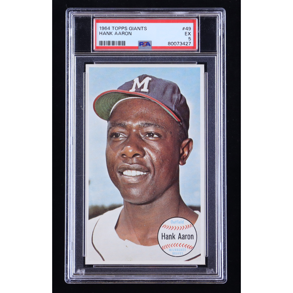 Hank Aaron 1964 Topps Giants #49 (PSA) | Pristine Auction