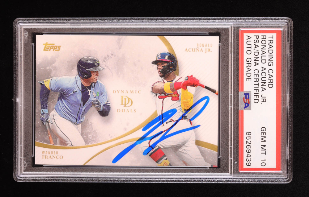 Ronald Acuna Jr. Signed Ronald Acuna Jr. / Wander Franco 2023 Topps On ...