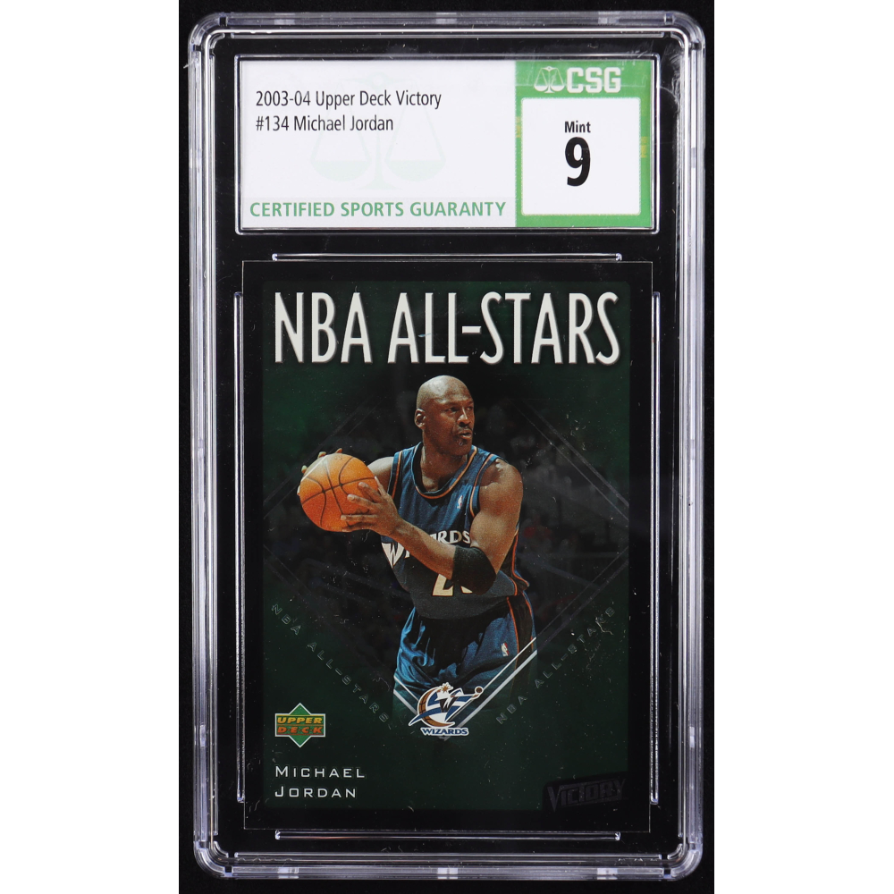 Michael Jordan 2003-04 Upper Deck Victory #134 AS (CSG 9) | Pristine ...