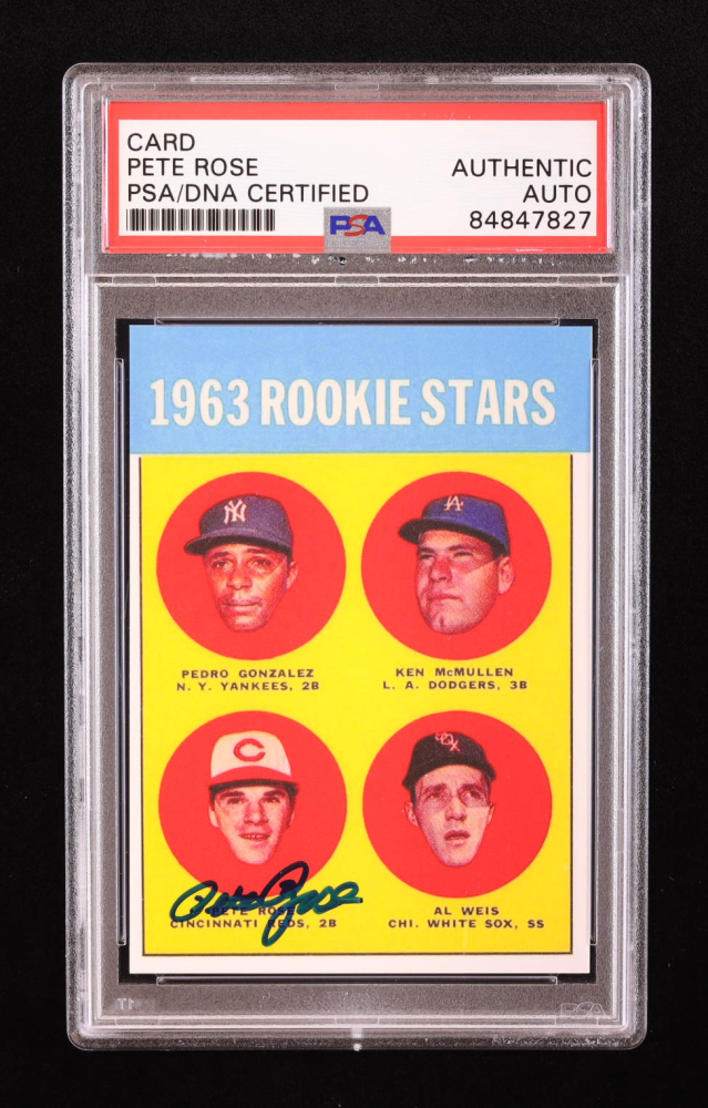 Pete Rose Signed Reprint Card (PSA) | Pristine Auction