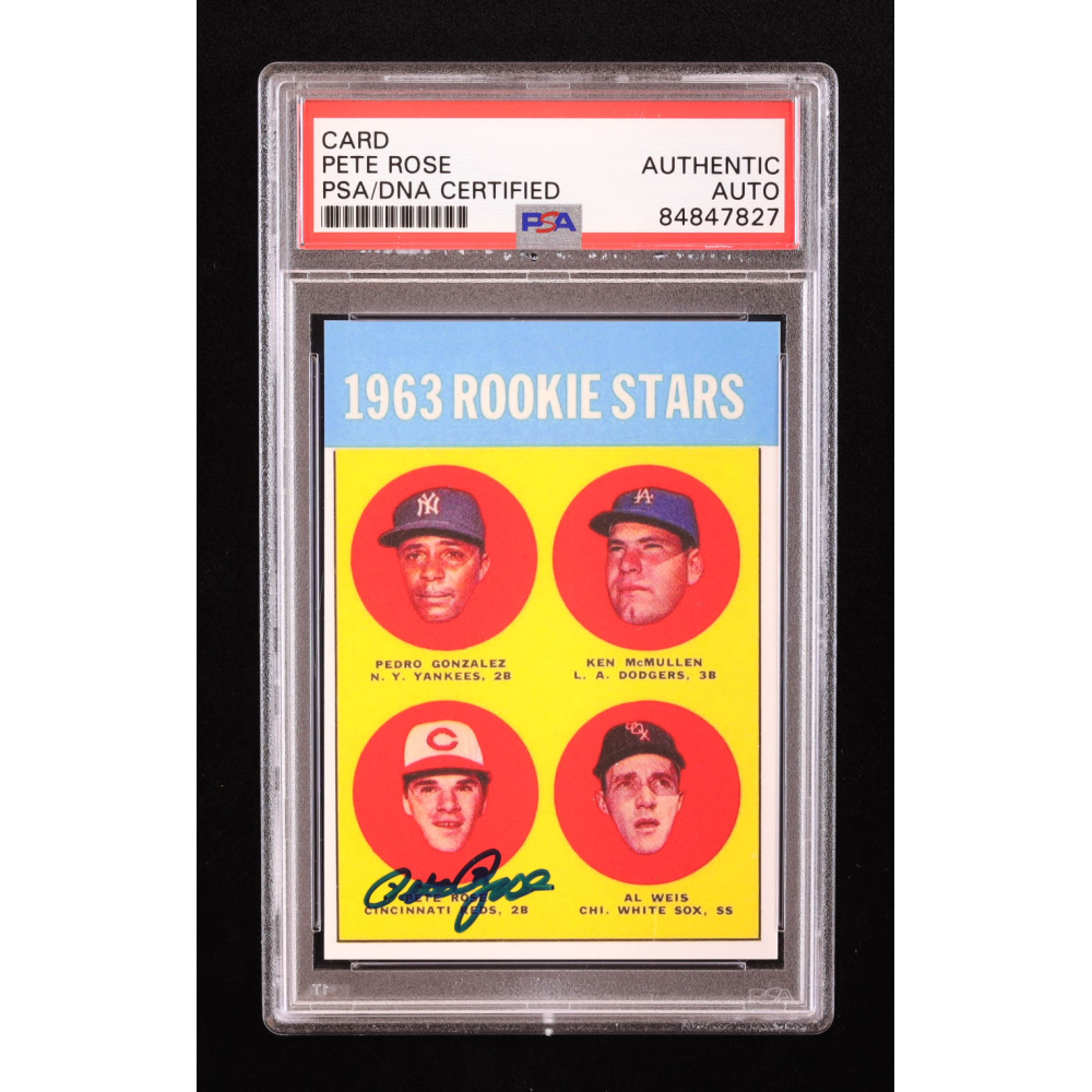 Pete Rose Signed Reprint Card (PSA) | Pristine Auction