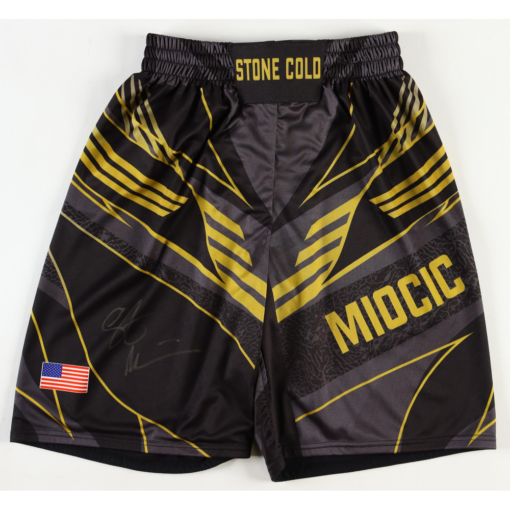 Stipe Miocic Signed UFC Black & Gold Fight Shorts (Beckett) | Pristine ...