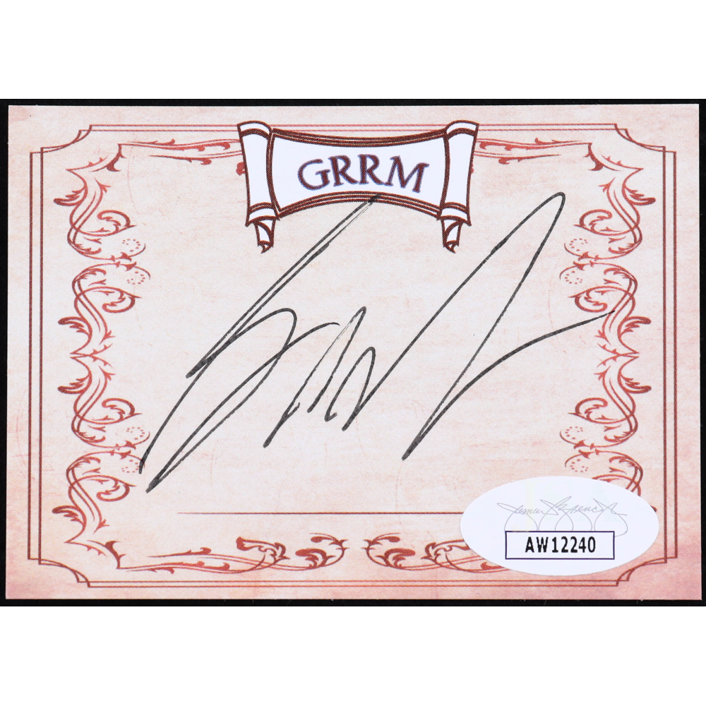 George R. R. Martin Signed 3x4 Bookplate (JSA) | Pristine Auction