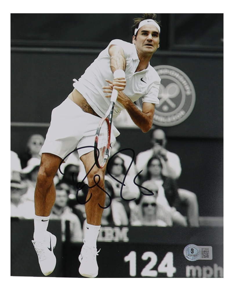 Roger Federer Signed 8x10 Photo (Beckett) | Pristine Auction