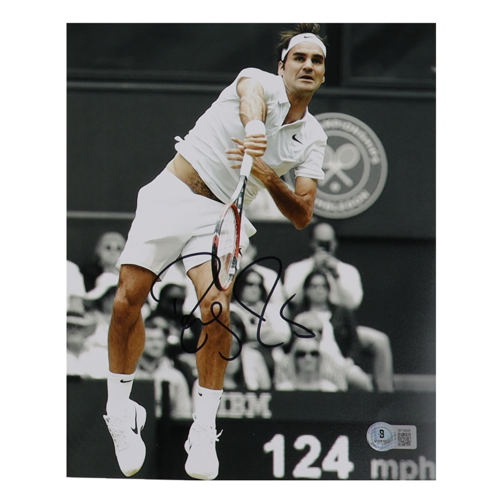 Roger Federer Signed 8x10 Photo (Beckett) | Pristine Auction